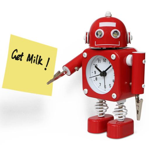 Non-Ticking Robot Alarm Clock - Betus